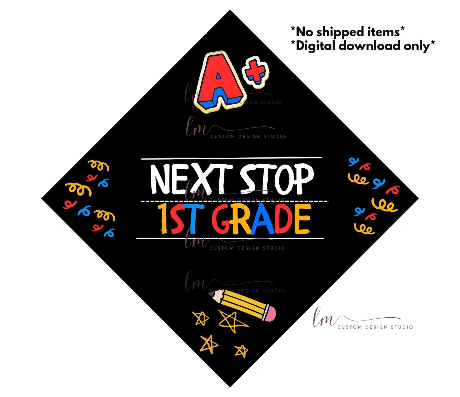 Next Stop First 1st Grade Topper| Digital Download | "1st Grade Next ...