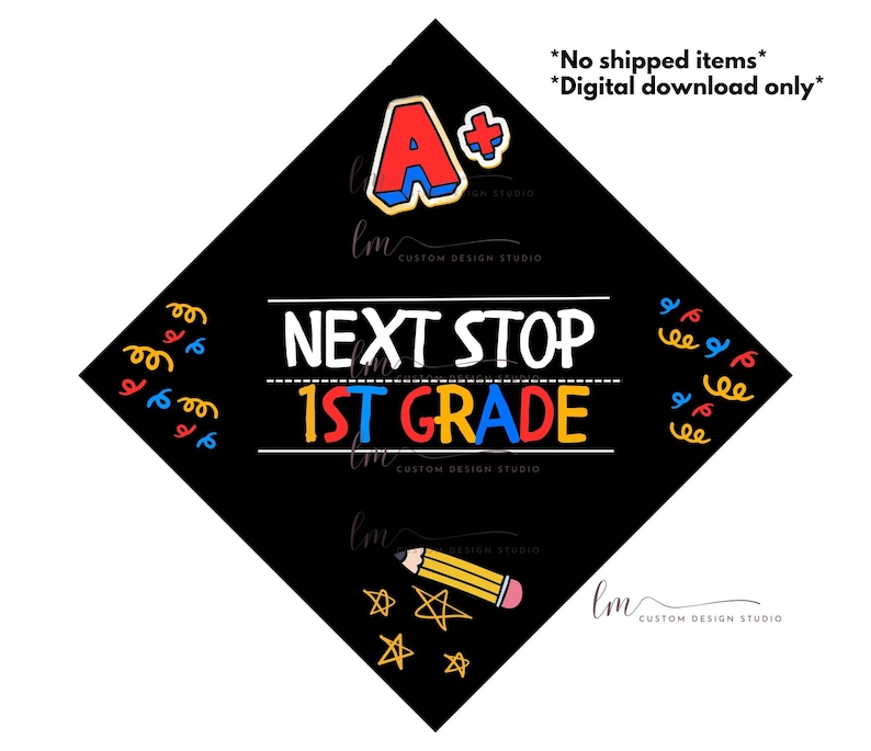 Next Stop First 1st Grade Topper| Digital Download | "1st Grade Next ...