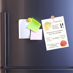 Birthday Party Invitation First Birthday PASTA PARTY - Etsy