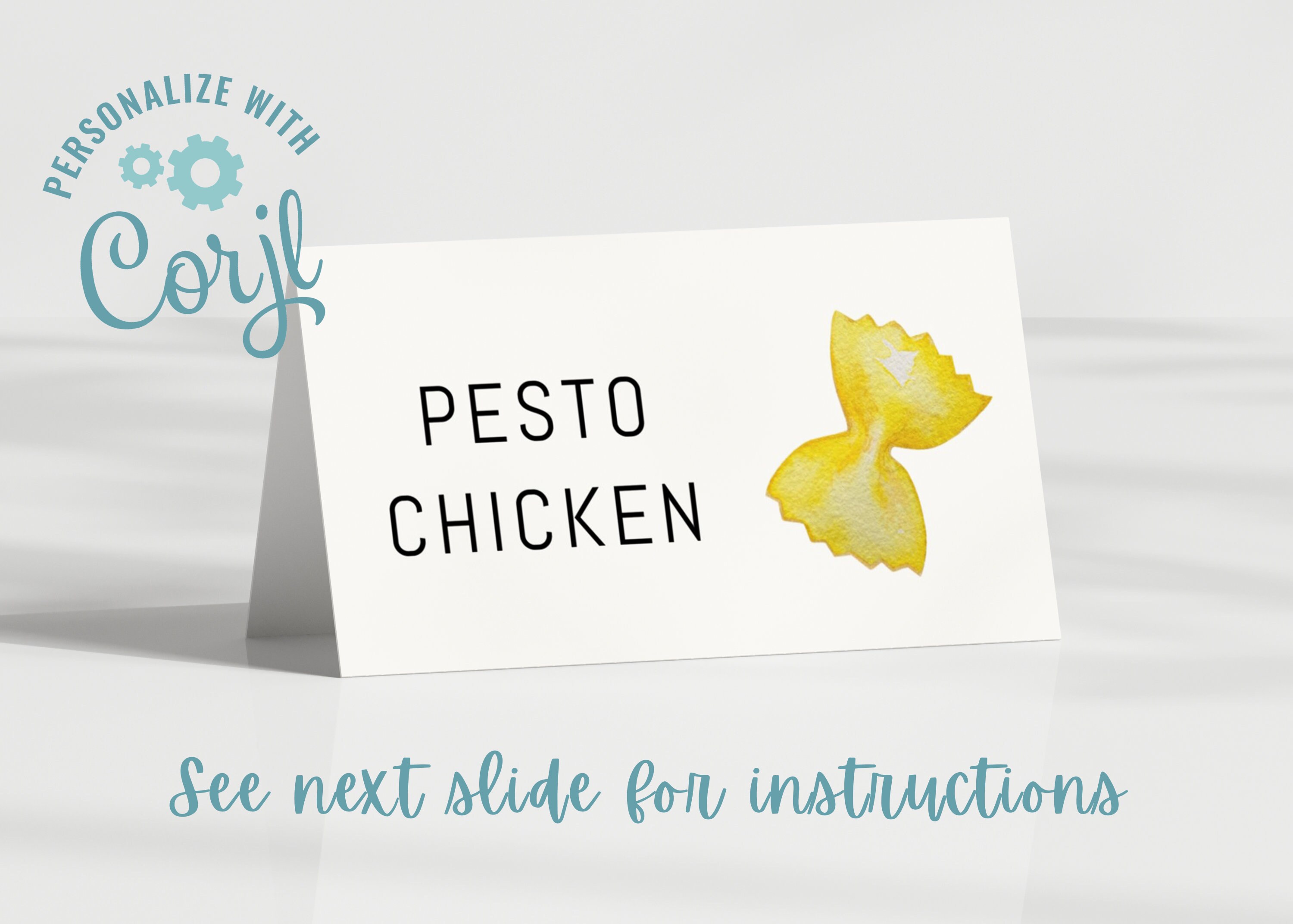 Pasta Party Food Tents - Etsy