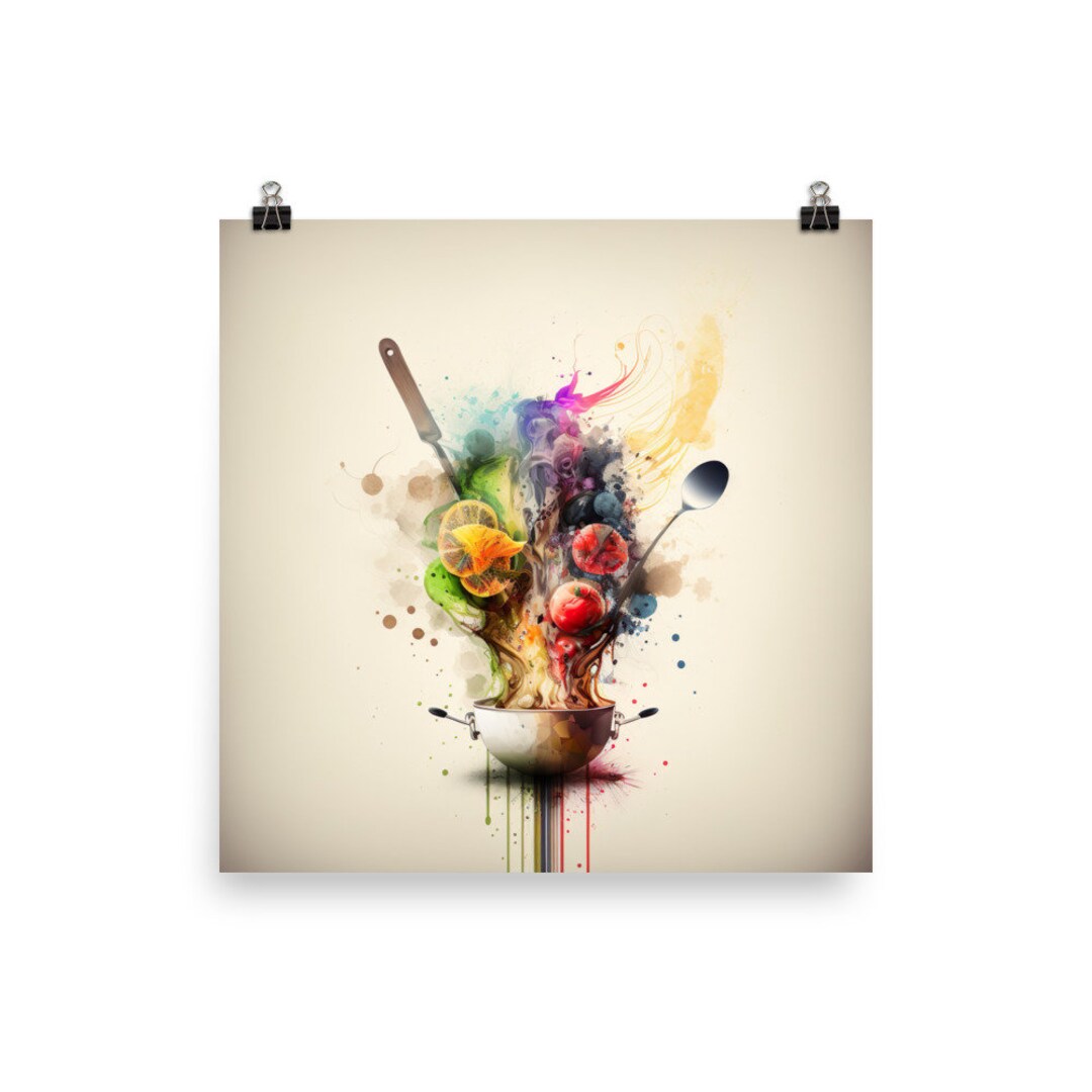 Ai-generated Cooking Poster - Etsy