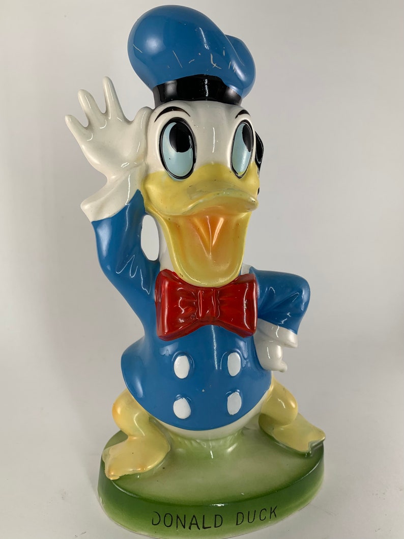 Vintage Donald Duck Ceramic Decor Lamp Figure 1960's Disney Japan DOES ...