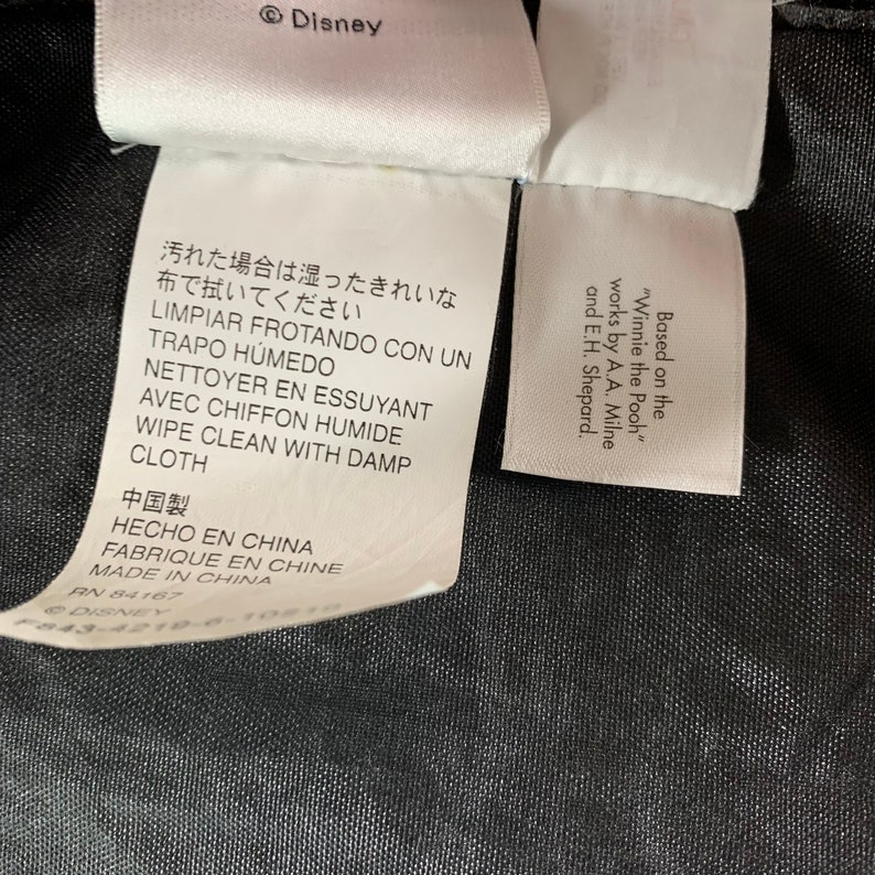 Vintage Disney World Tote Bag 90s Disney Large Black Shoulder Bag ...