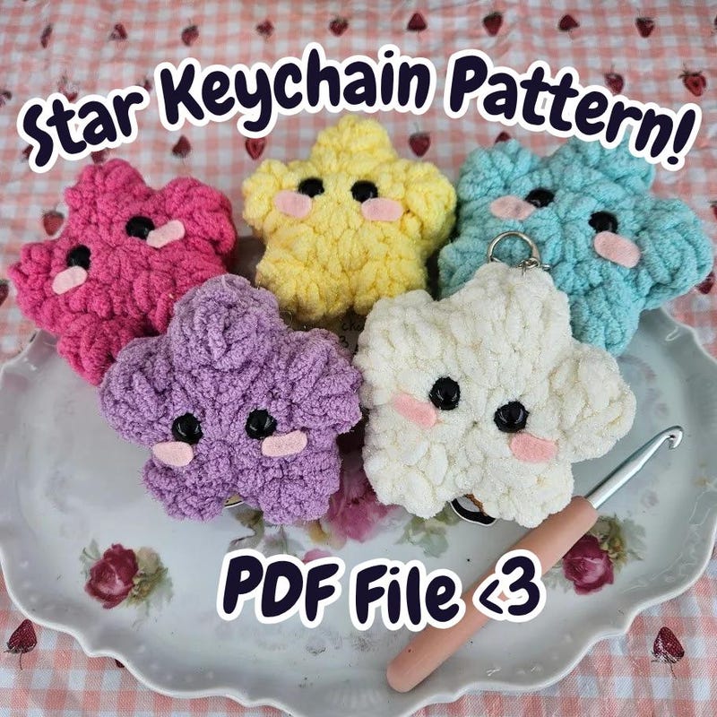 Star Keychain - Etsy