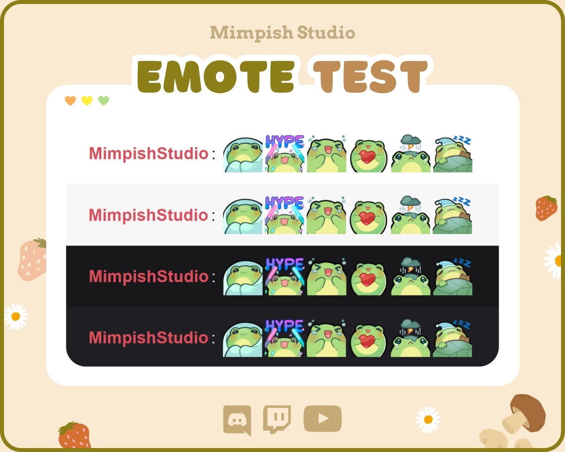 Emote Pack Twitch Frog 12 Cute Frog Emotes Cozy Comfy Aesthetics Kawaii ...