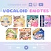 Cute Vocaloid Emotes for Twitch Youtube Discord | P2U Emotes | Rin Len ...