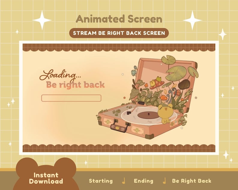 Stream Screens Animated Package Frog | (starting Screen, Ending Screen ...