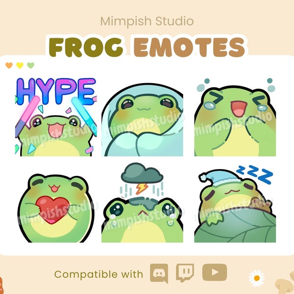 Twitch Animated Cottagecore Overlay Frog Theme Asset Comfy Overlay Cozy ...