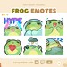 Emote Pack Twitch Frog | 6 Cute Frog Emotes | Cozy Comfy Aesthetics ...