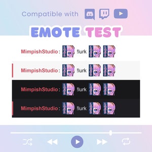 Twitch Emote Lurk | P2U Emotes | Cute Aesthetics Vocaloid Emote ...
