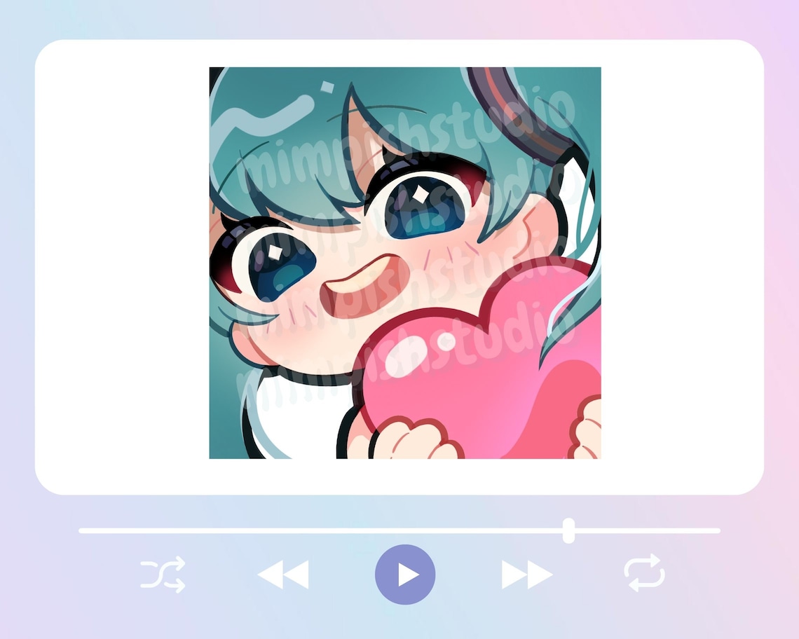 Miku Emote P2U Emotes Twitch Discord Youtube Cute Kawaii Comfy Cozy ...