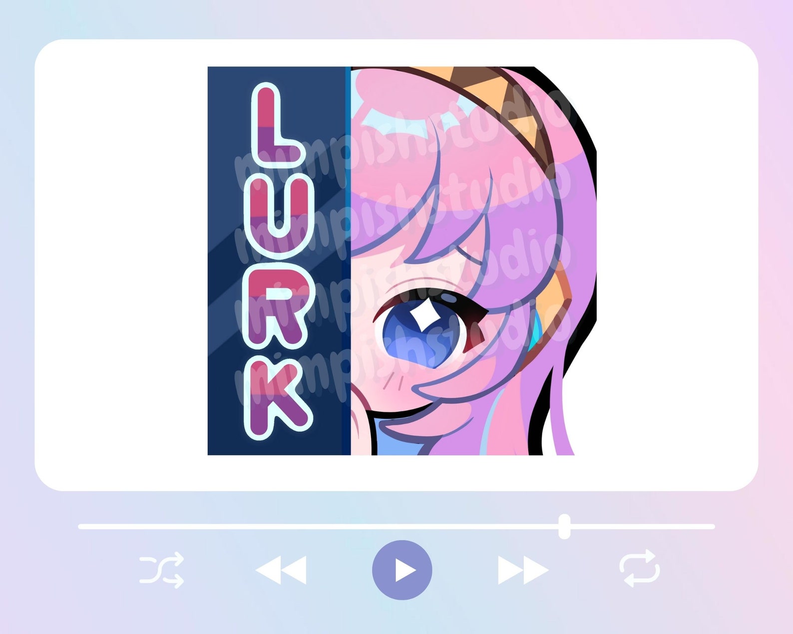 Twitch Emote Lurk | P2U Emotes | Cute Aesthetics Vocaloid Emote ...
