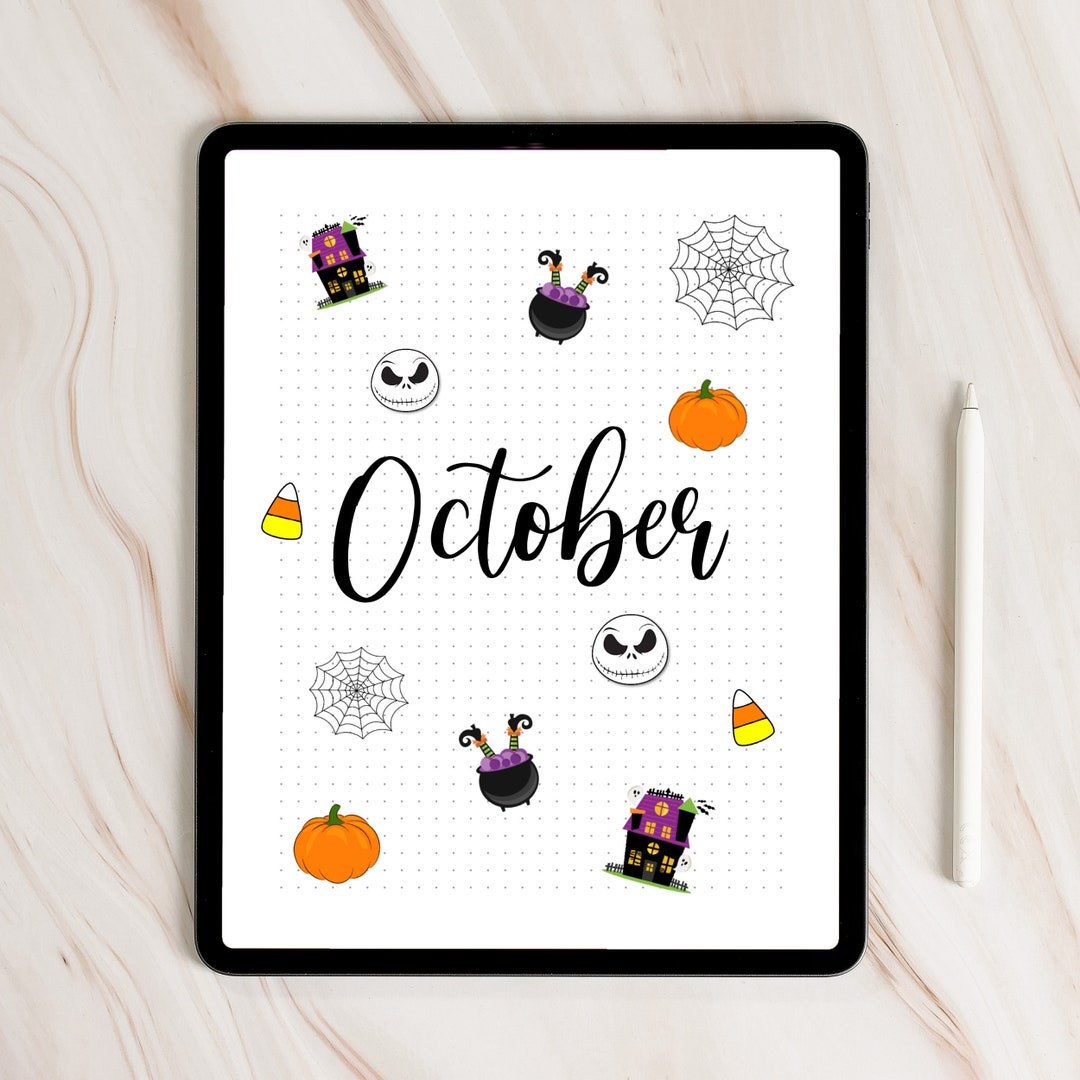 October 2024 Digital Bullet Journal - Etsy