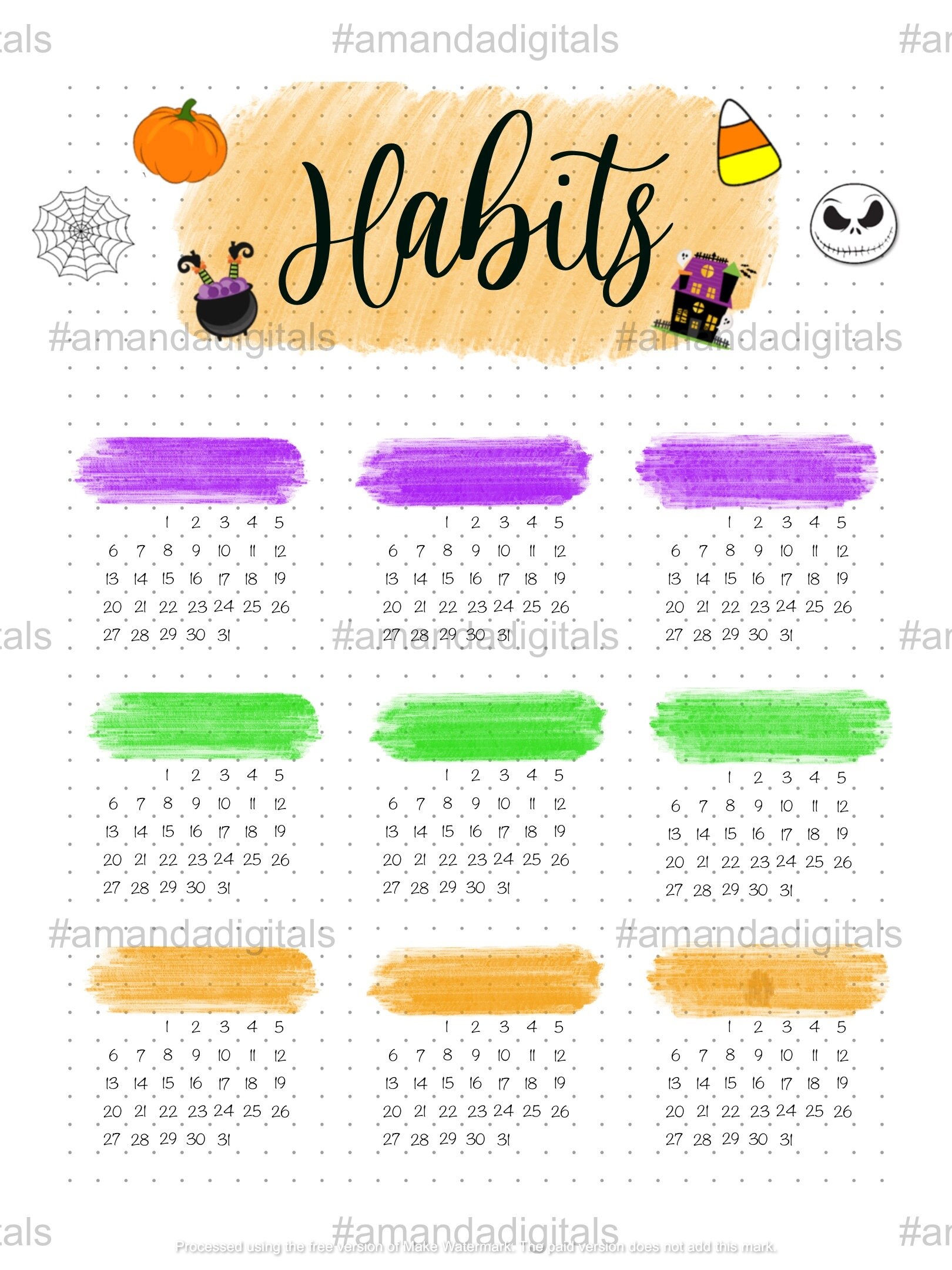 October 2024 Digital Bullet Journal - Etsy