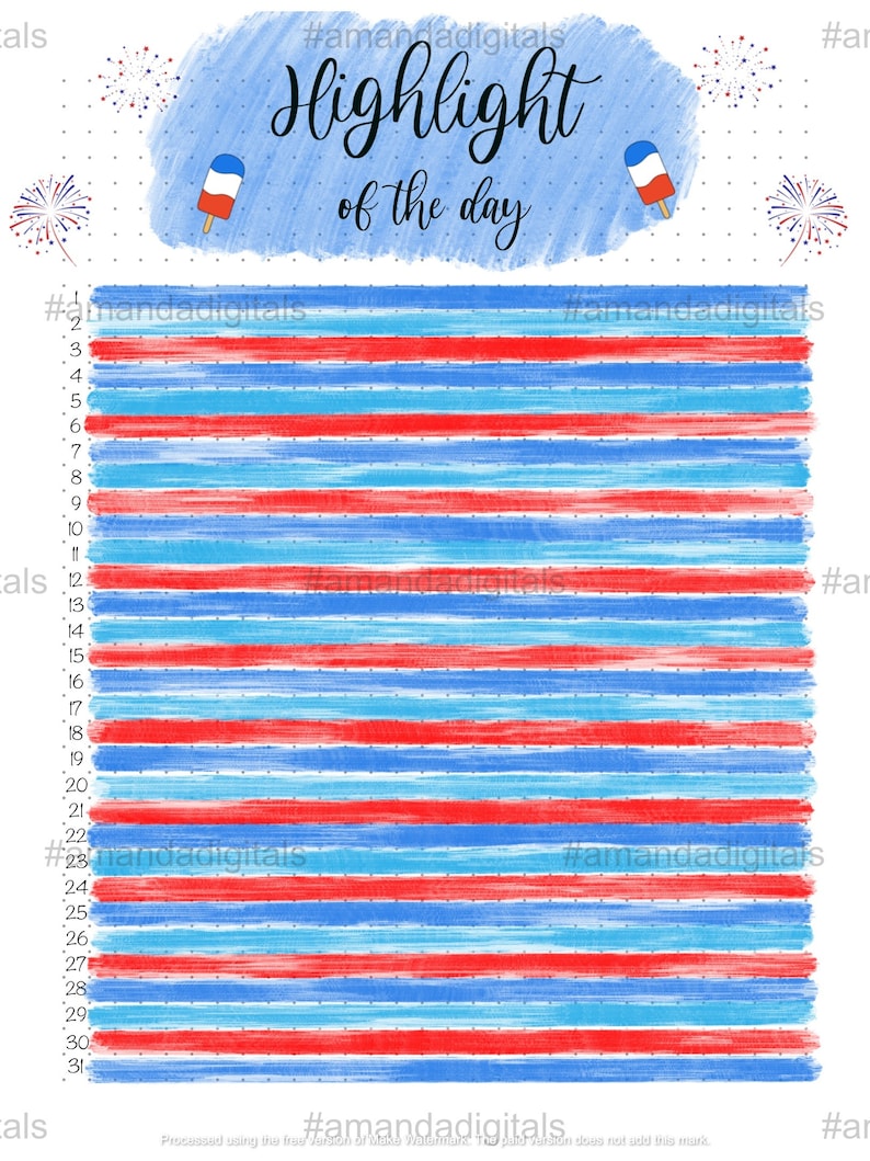 July 2024 Digital Bullet Journal - Etsy