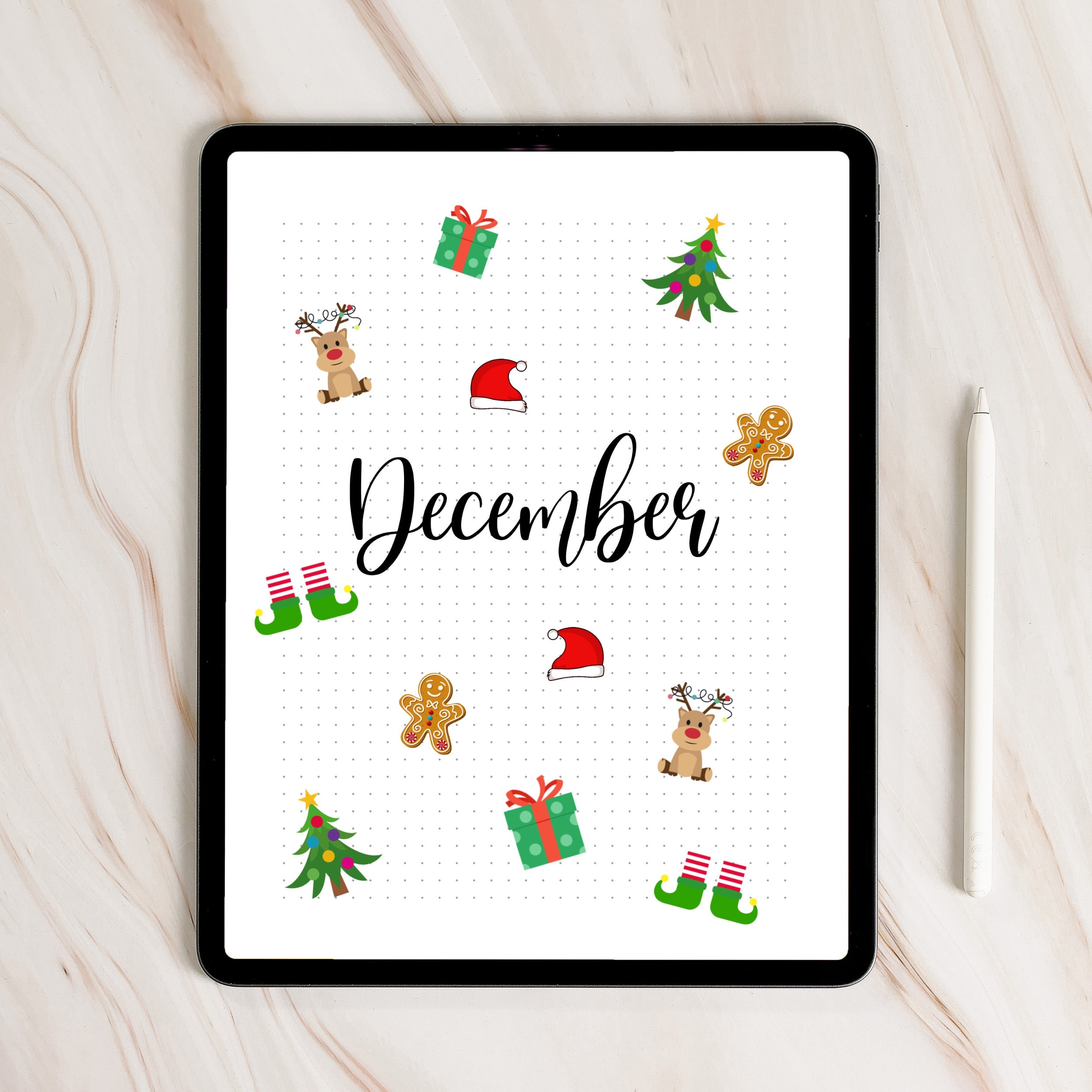 December 2024 Digital Bullet Journal - Etsy