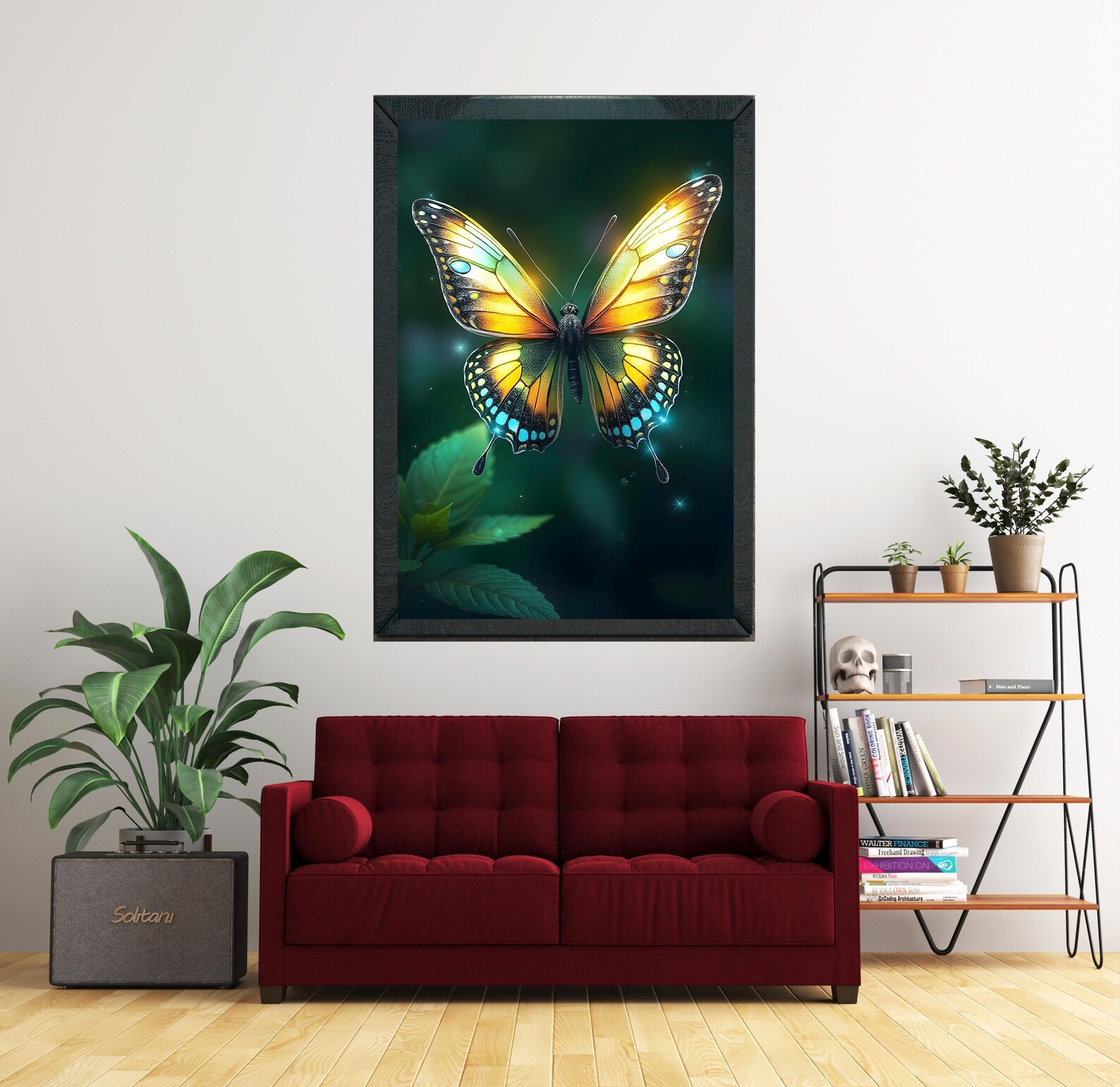 Butterfly Art Digital Art Print, Wall Art, AI Generated, AI Art ...