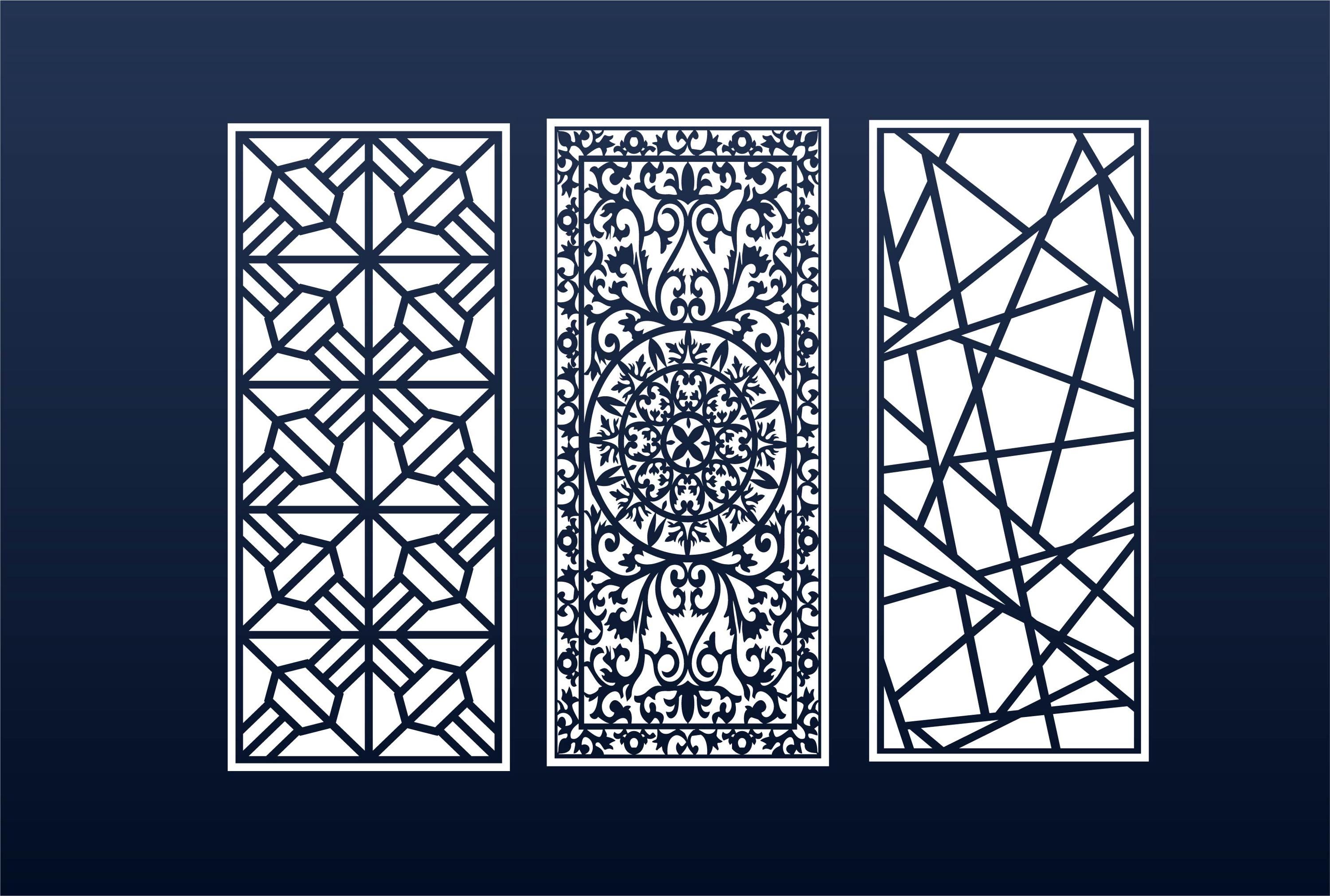 72+ CNC Floral Panel Designs | Dxf Svg Eps AI Files for Laser Cutting ...