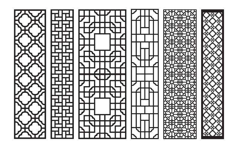 160+ Floral CNC Panel Collection | Dxf , Svg, Eps, AI Vector Files for ...