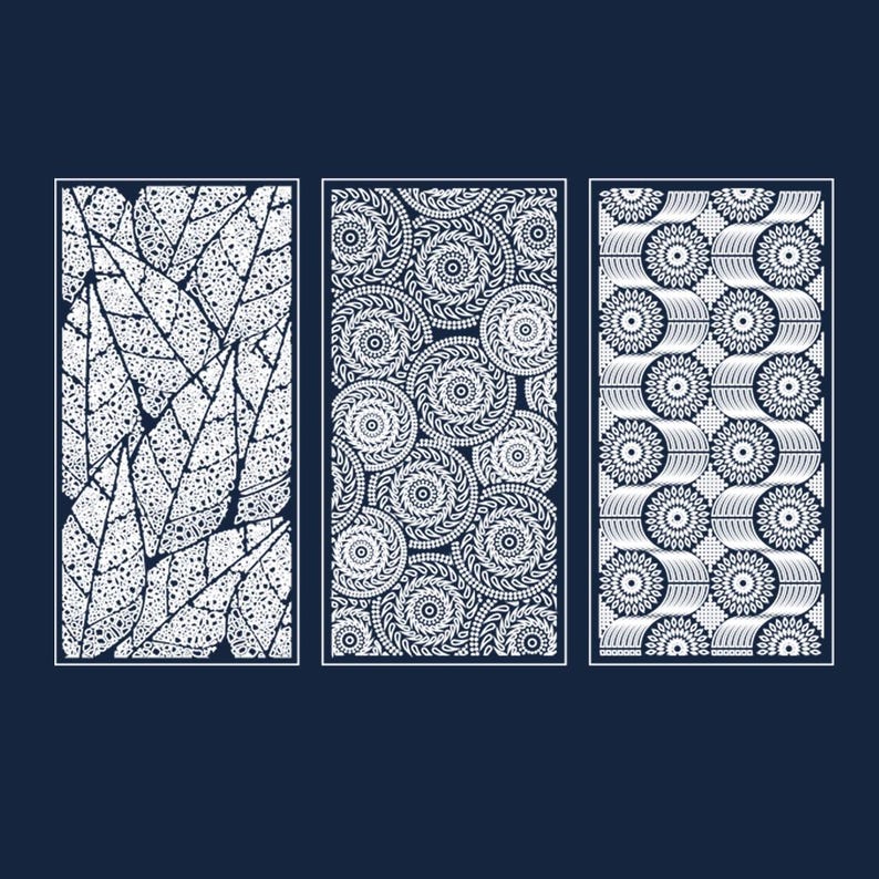 1200+ CNC Floral Panel Designs: Laser Cut Vector Files (digital ...
