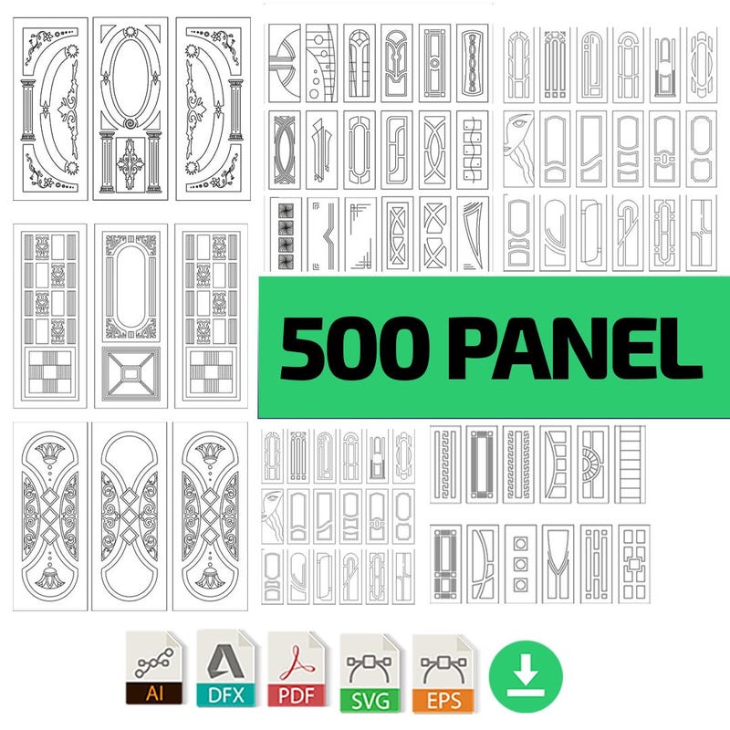Dxf Files Panel Design - Etsy