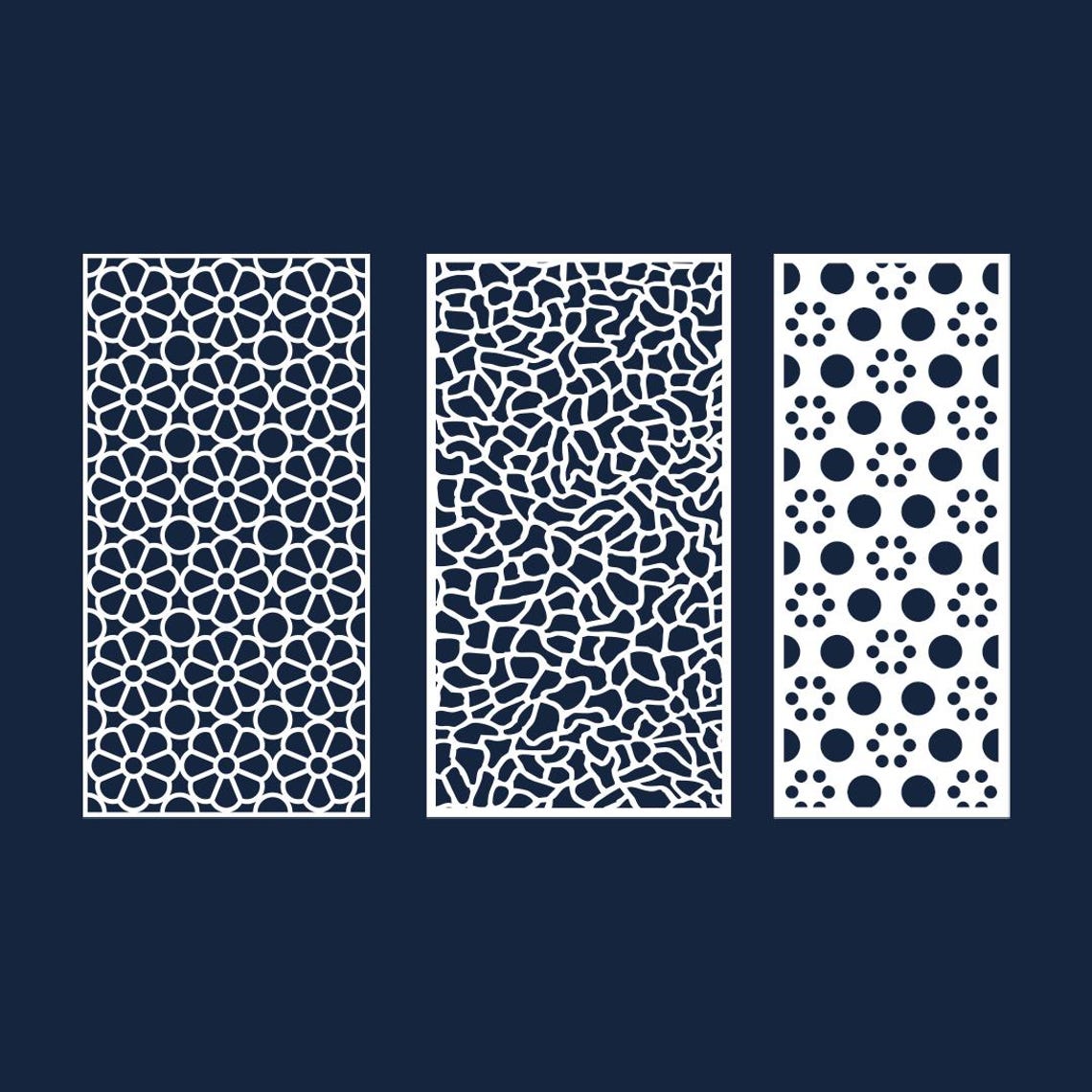 1200+ CNC Floral Panel Designs: Laser Cut Vector Files (digital ...