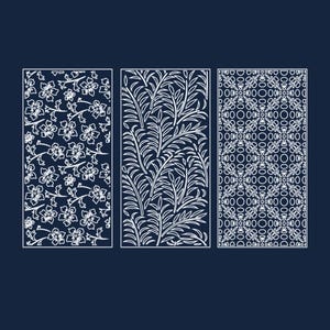 1200+ CNC Floral Panel Designs: Laser Cut Vector Files (digital ...