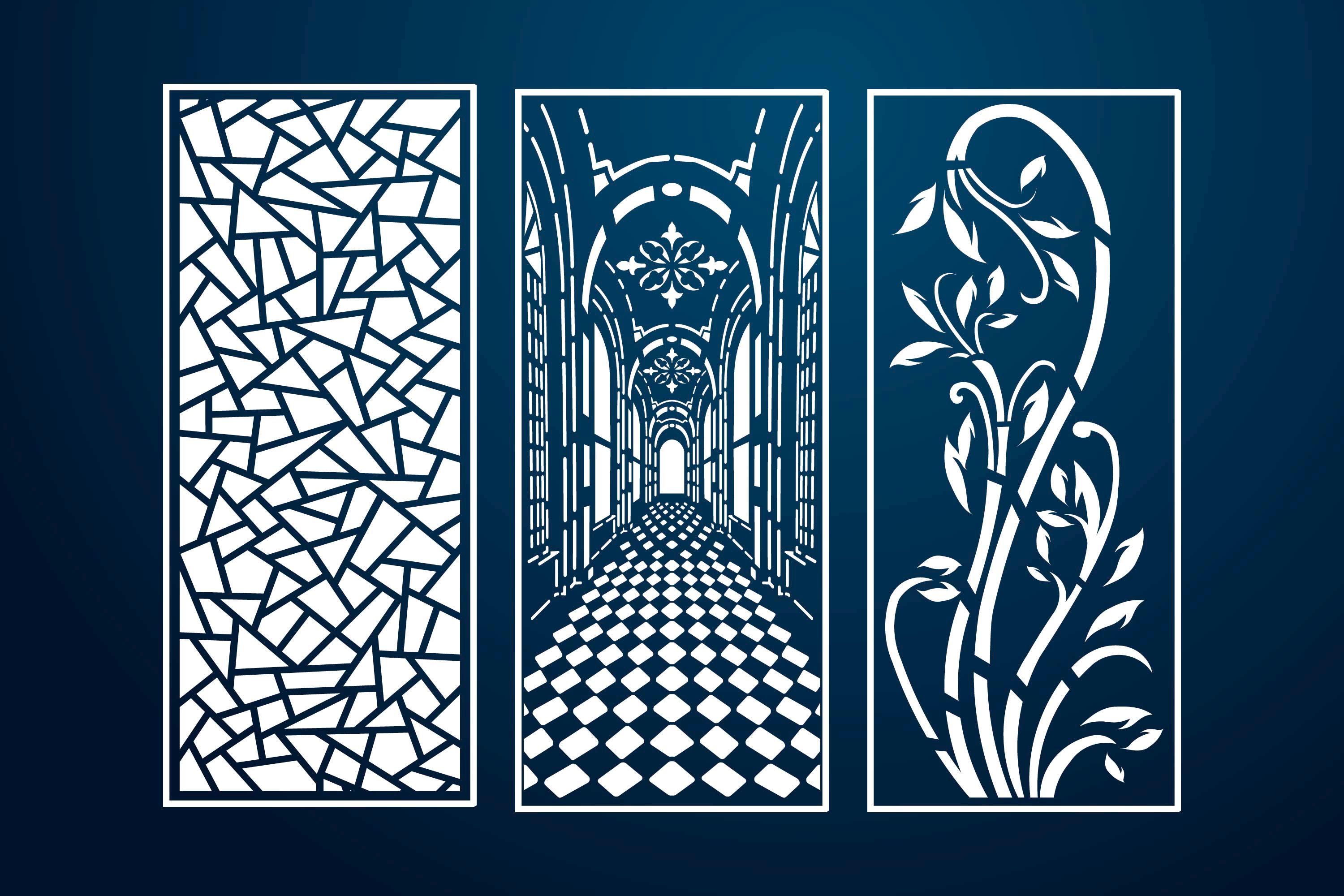 Panel Collection 72+cnc Set for DXF,CNC Loral Pattern, Vector Files ...