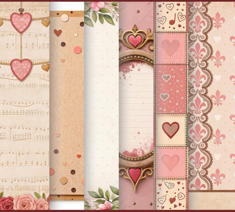 Digital Christmas Paper Pack, Printable Holiday Backgrounds, Festive ...
