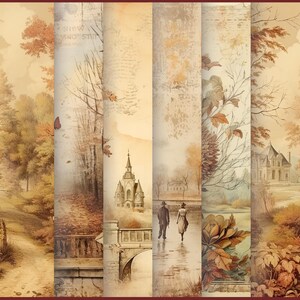 Thanksgiving Digital Paper Pack, Fall Harvest Printable Patterns 12×12 ...