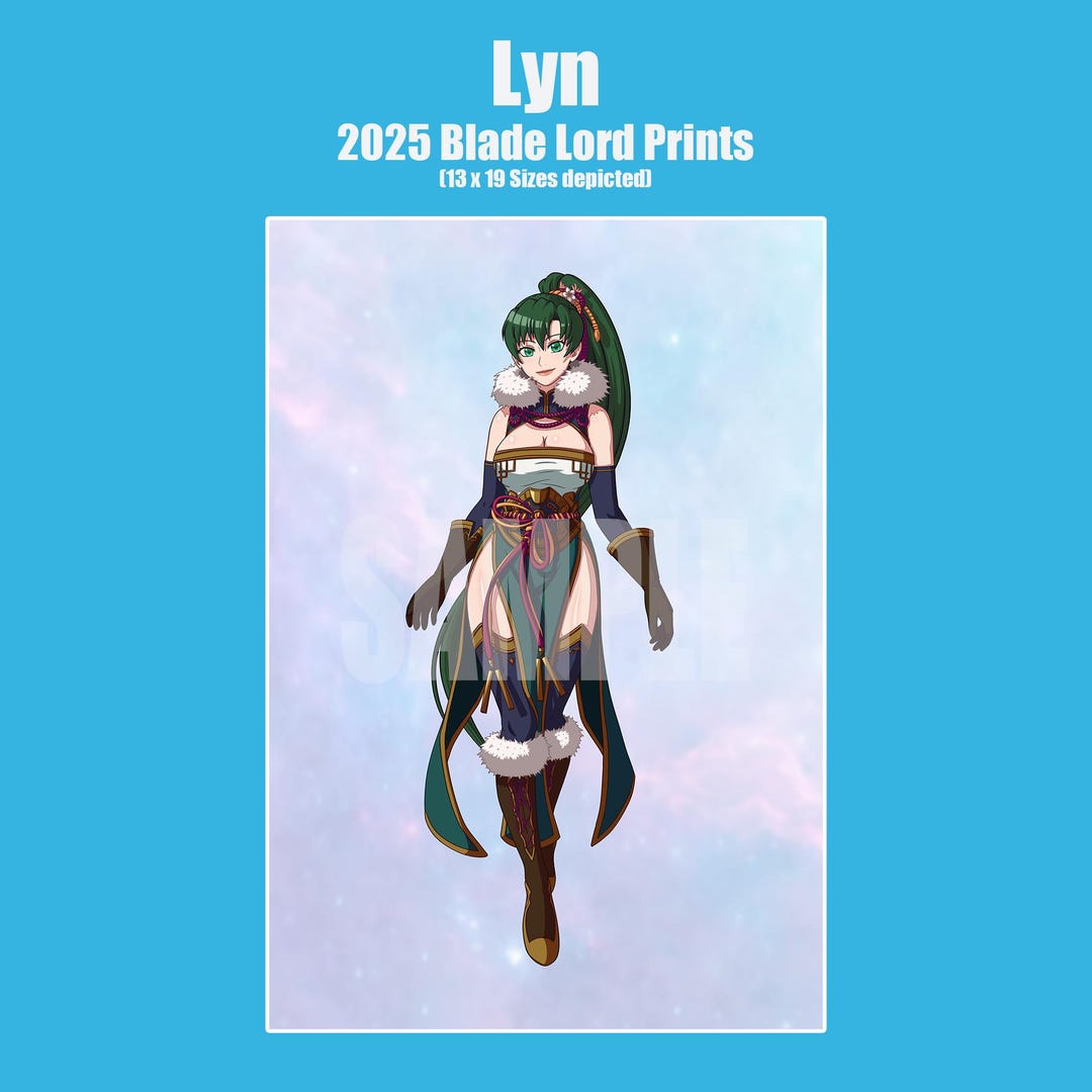Lyn 2025 Blade Lord Prints - Fire Emblem the Blazing Blade - Art Print ...