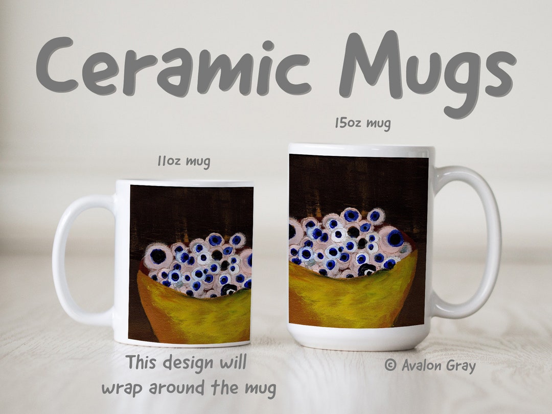 Eyeball Soup 11oz OR 15oz Ceramic Mug W/ Personalization - Etsy