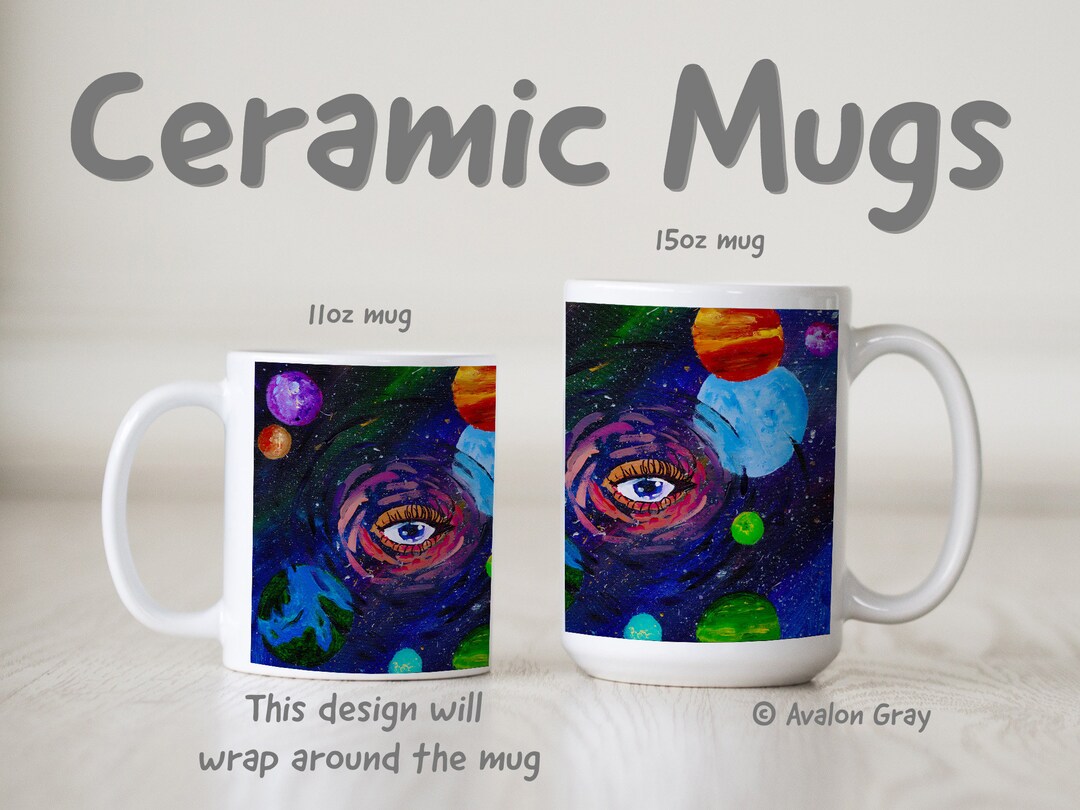 11oz OR 15oz Ceramic Mug all Seeing Eye With - Etsy