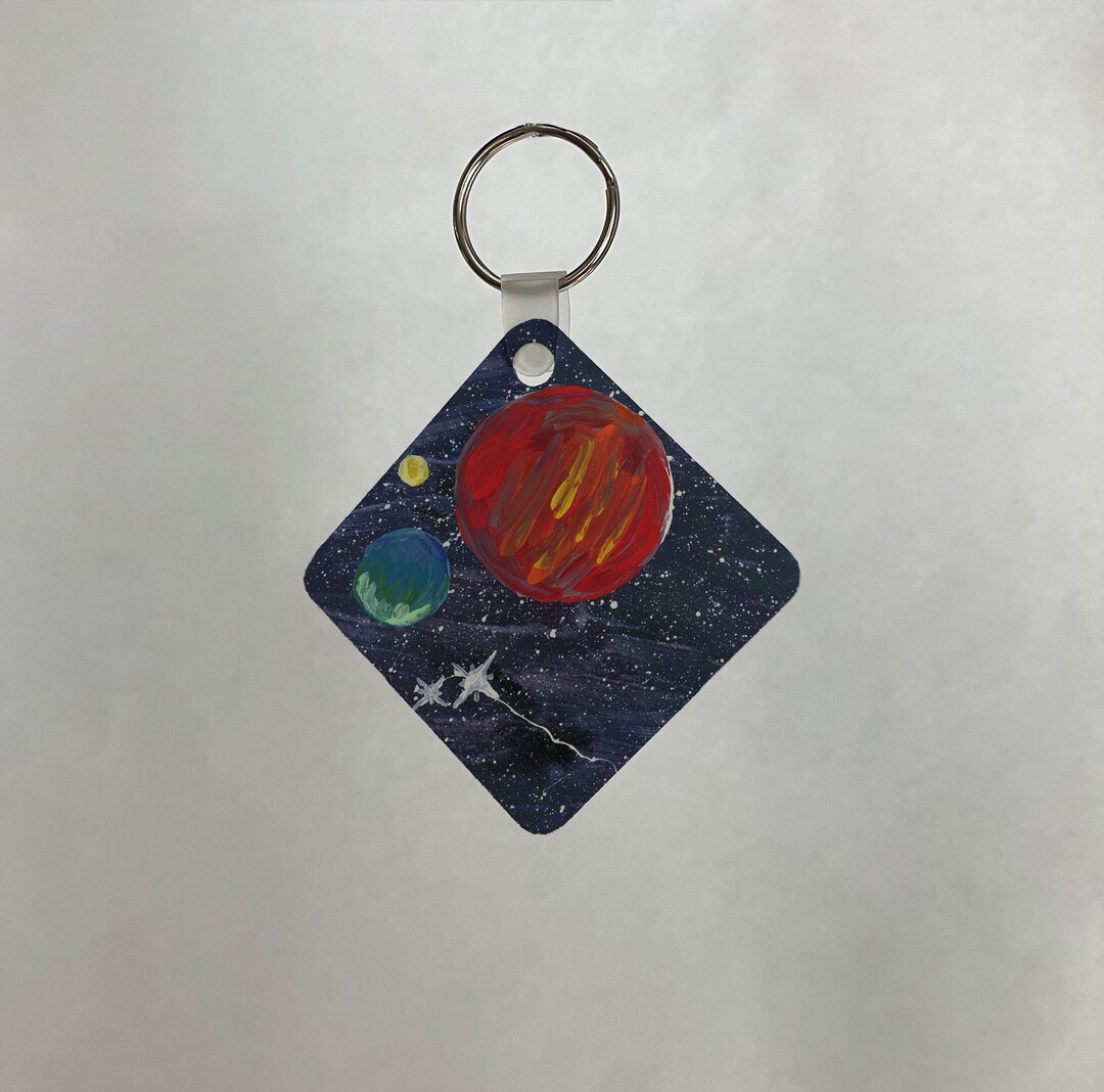 Shooting Star Keychain - Etsy