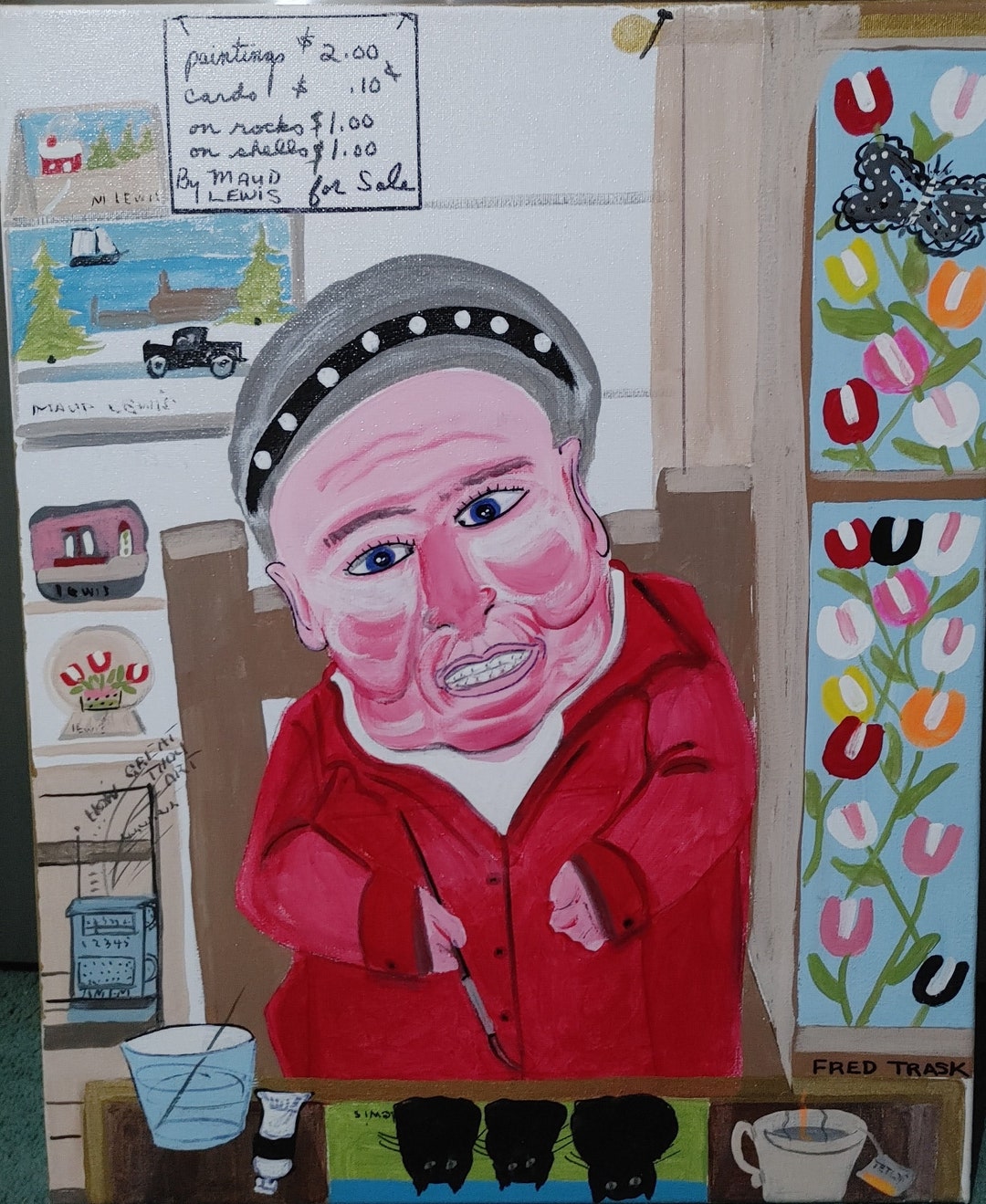 Fred Trask Nova Scotia Folk Art Painting - Etsy
