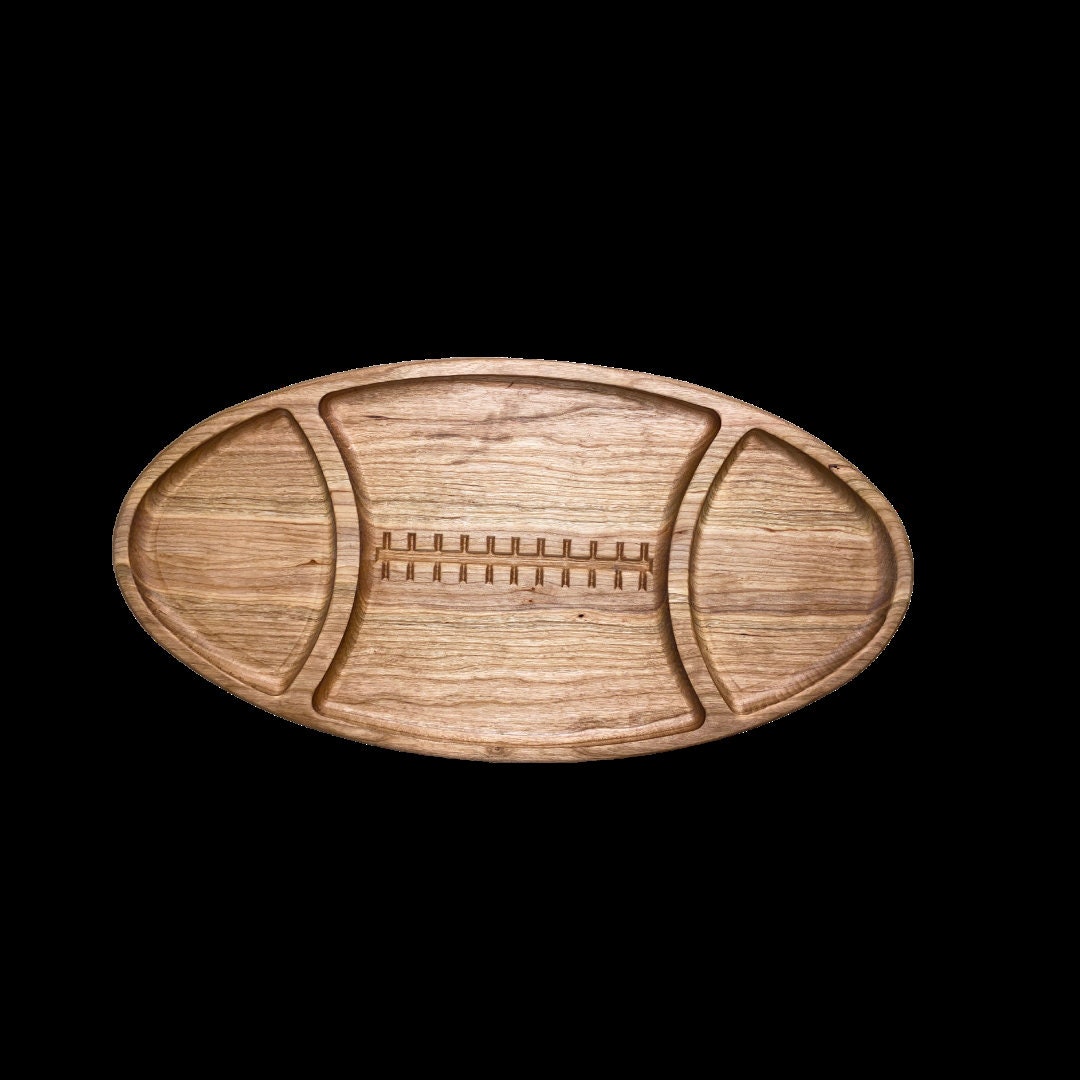 Solid Wood Football Serving Tray or Cutting Board | Football Party ...