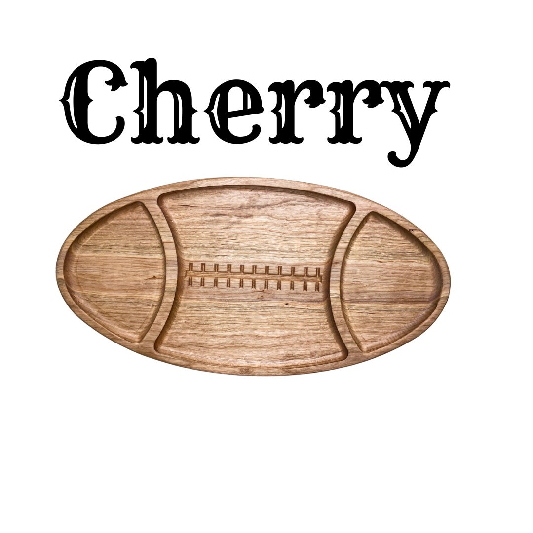 Solid Wood Football Serving Tray or Cutting Board Football Party Decor ...