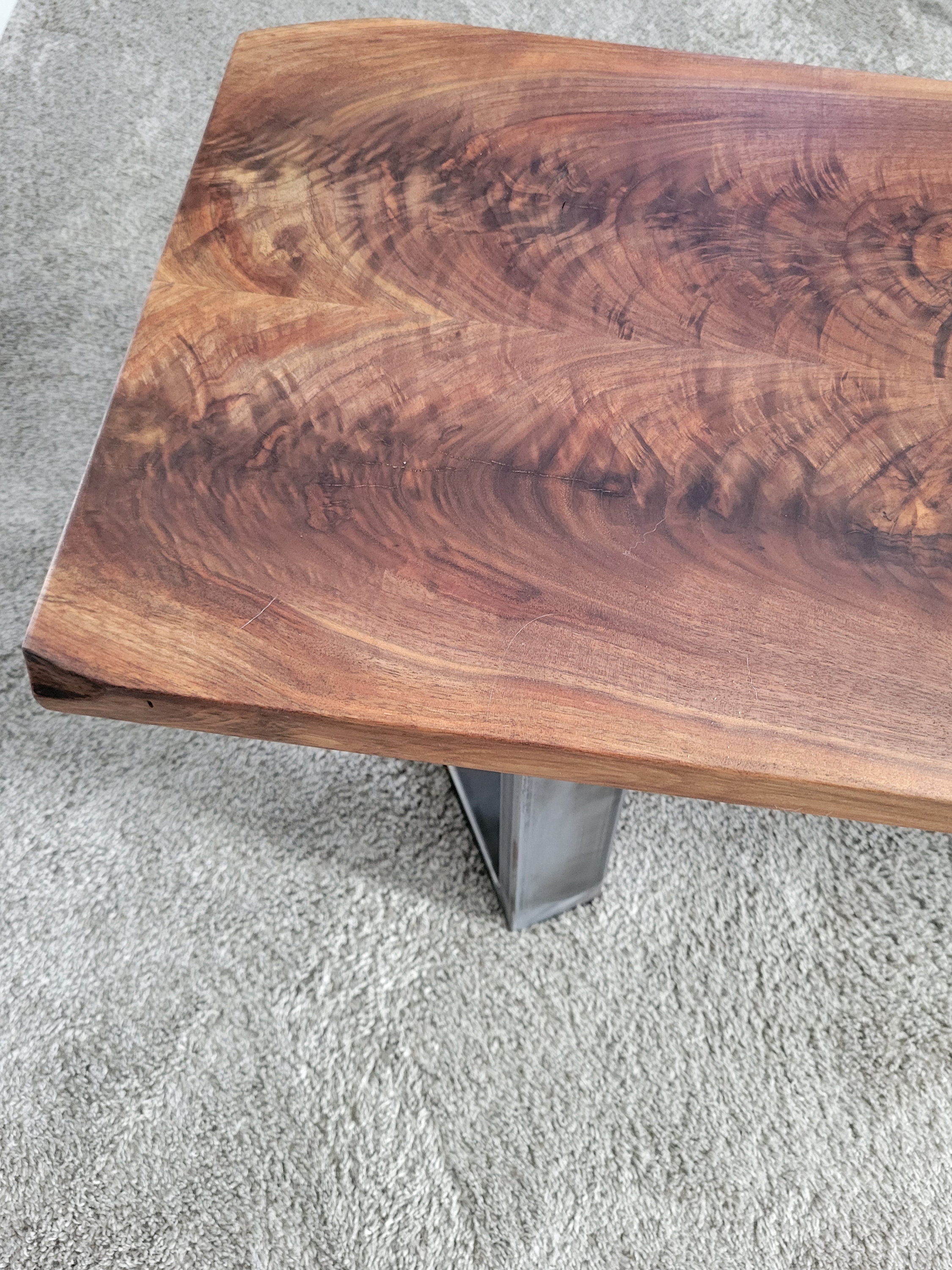 Bookmatched Black Walnut Coffee Table - Etsy