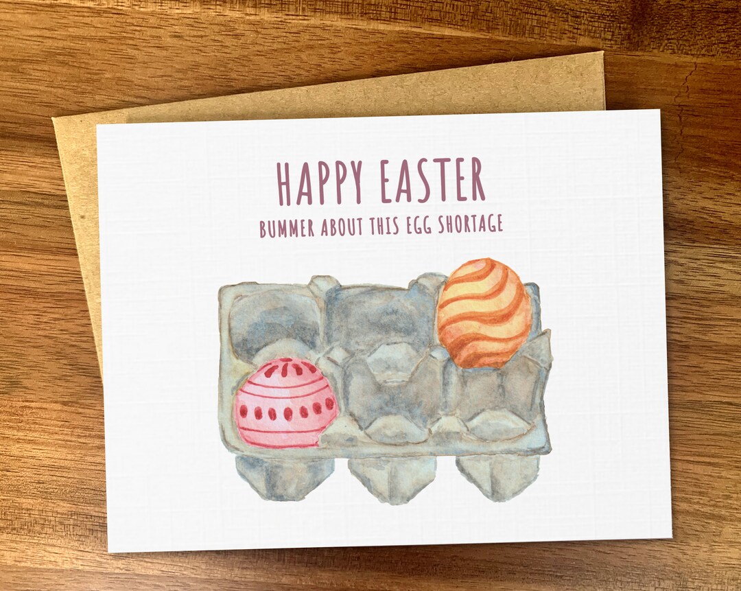 Funny Easter Egg Hunt Card, Quality Handmade Watercolor Easter Card ...