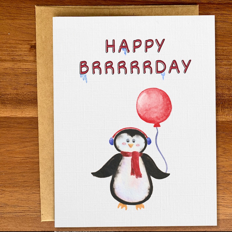 Penguin Pun Card - Etsy