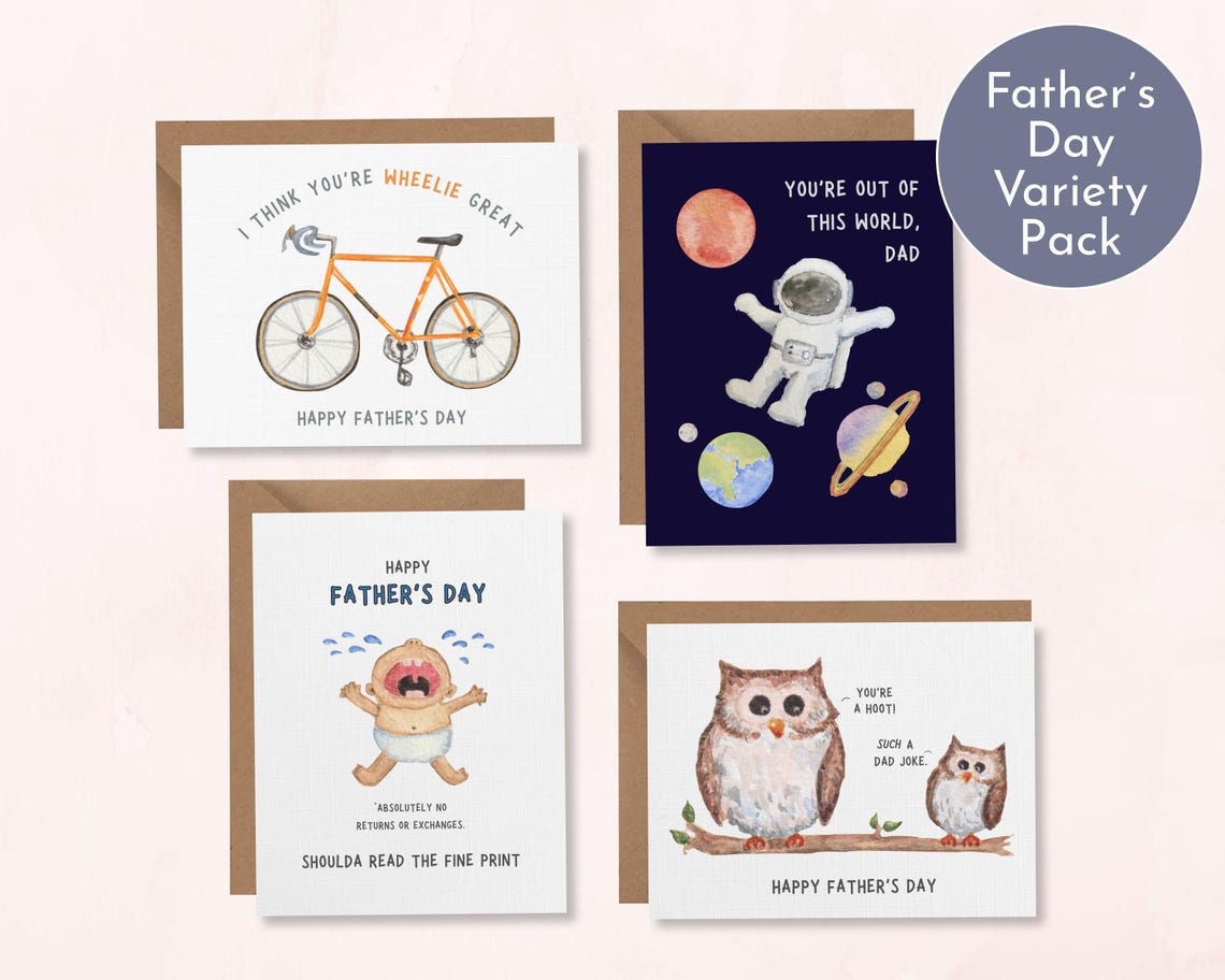 Outer Space Father's Day Card, Funny Astronaut Card for Dad, Space Pun ...