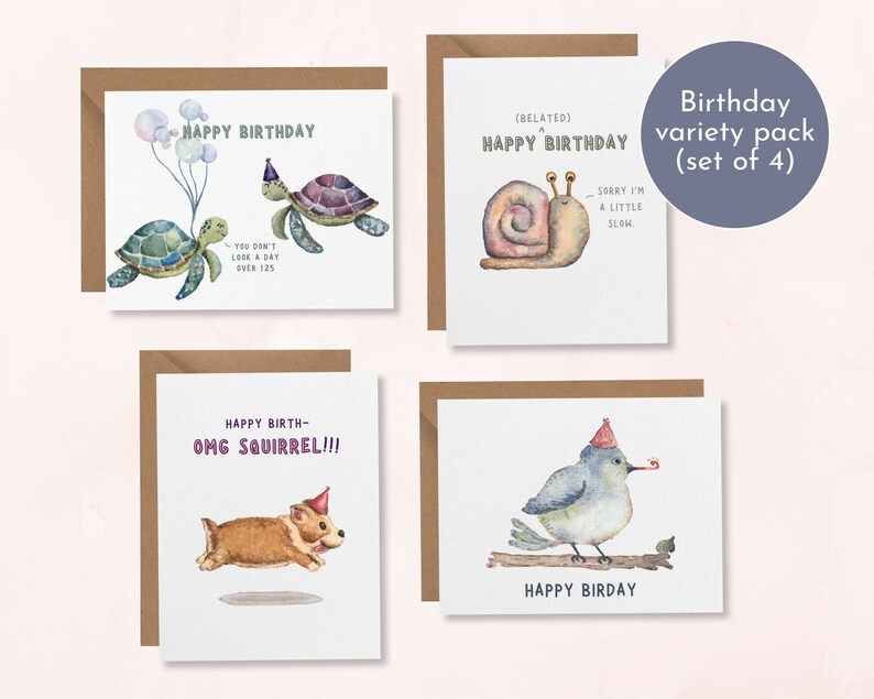 Cute Snail Belated Birthday Card, Late Birthday Card, Snail Mail Pun ...