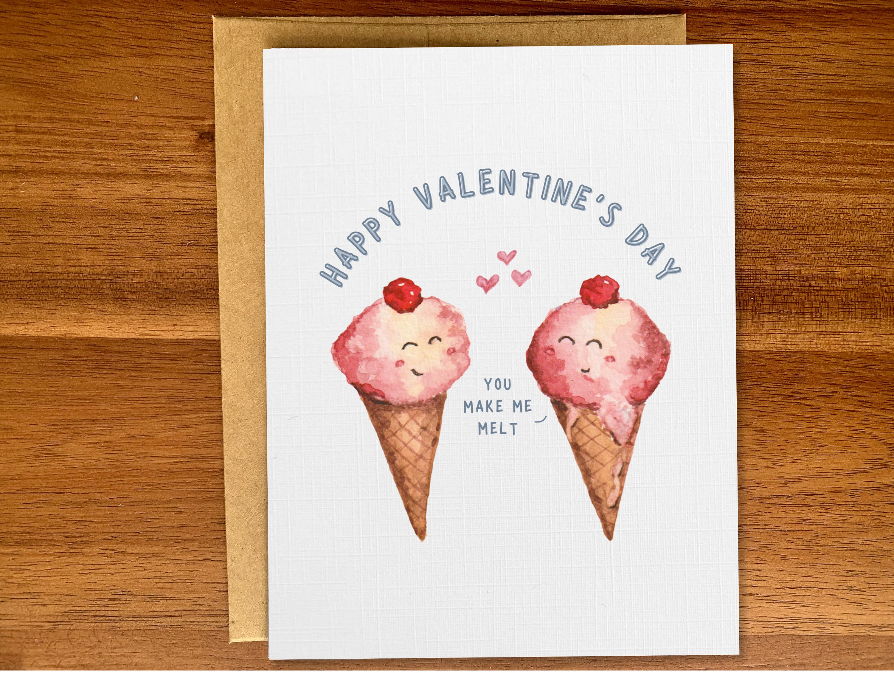 Vintage Ice Cream Valentines Day Cards Cute Valentines Day Card With