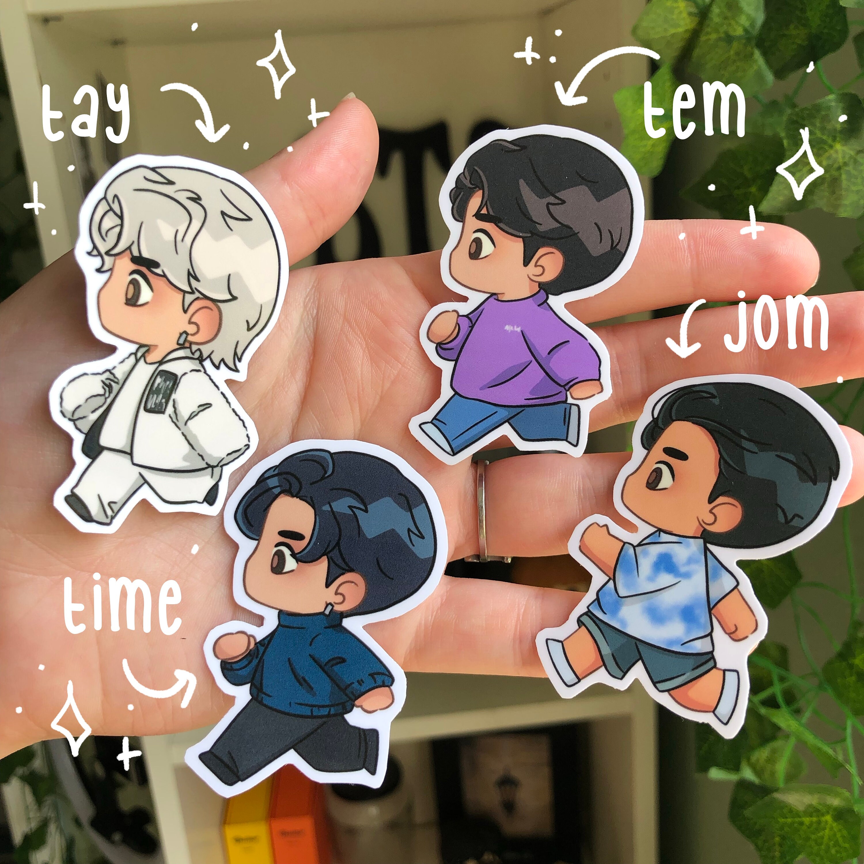 KINNPORSCHE the Series Running Chibi Stickers - Etsy