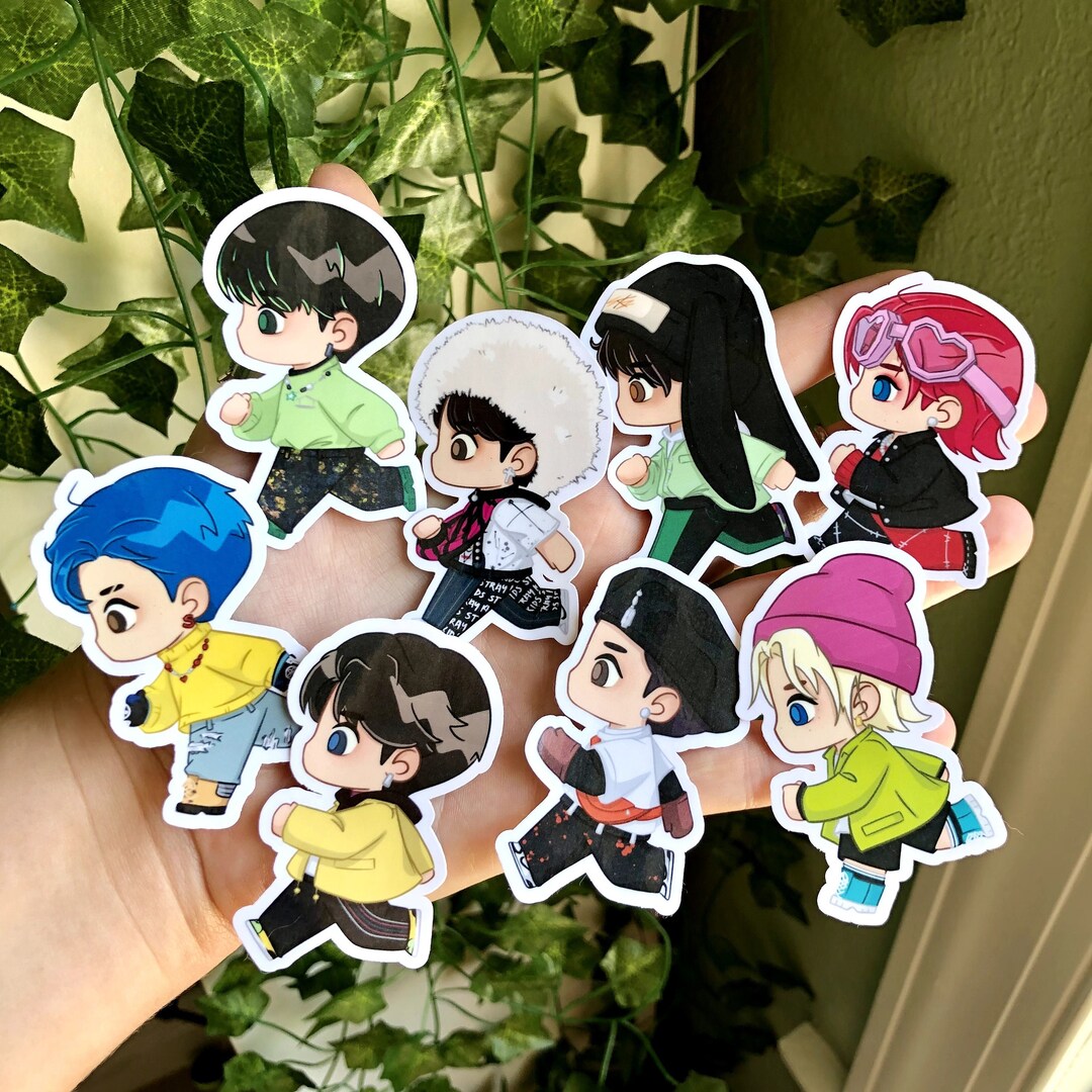 Stray Kids "maniac" Running Chibi Stickers - Etsy