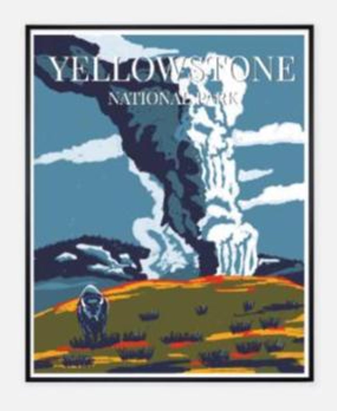 Yellowstone National Park Art Print - Wildlife and Landscape Wall Art ...