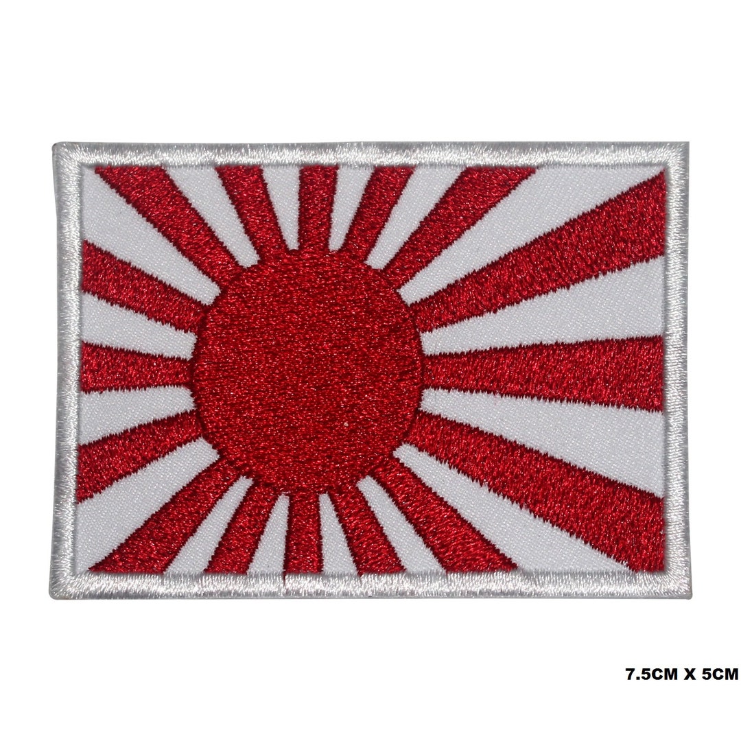 Japan Rising Sun Flag Logo Embroidered Iron on Clothing Patch Sew on ...