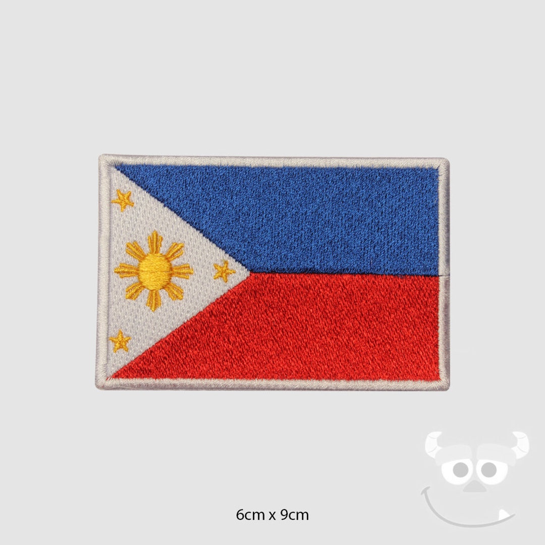 PHILIPPINES Flag Patch Embroidered Patch Iron-on Patch Sew on Patch for ...