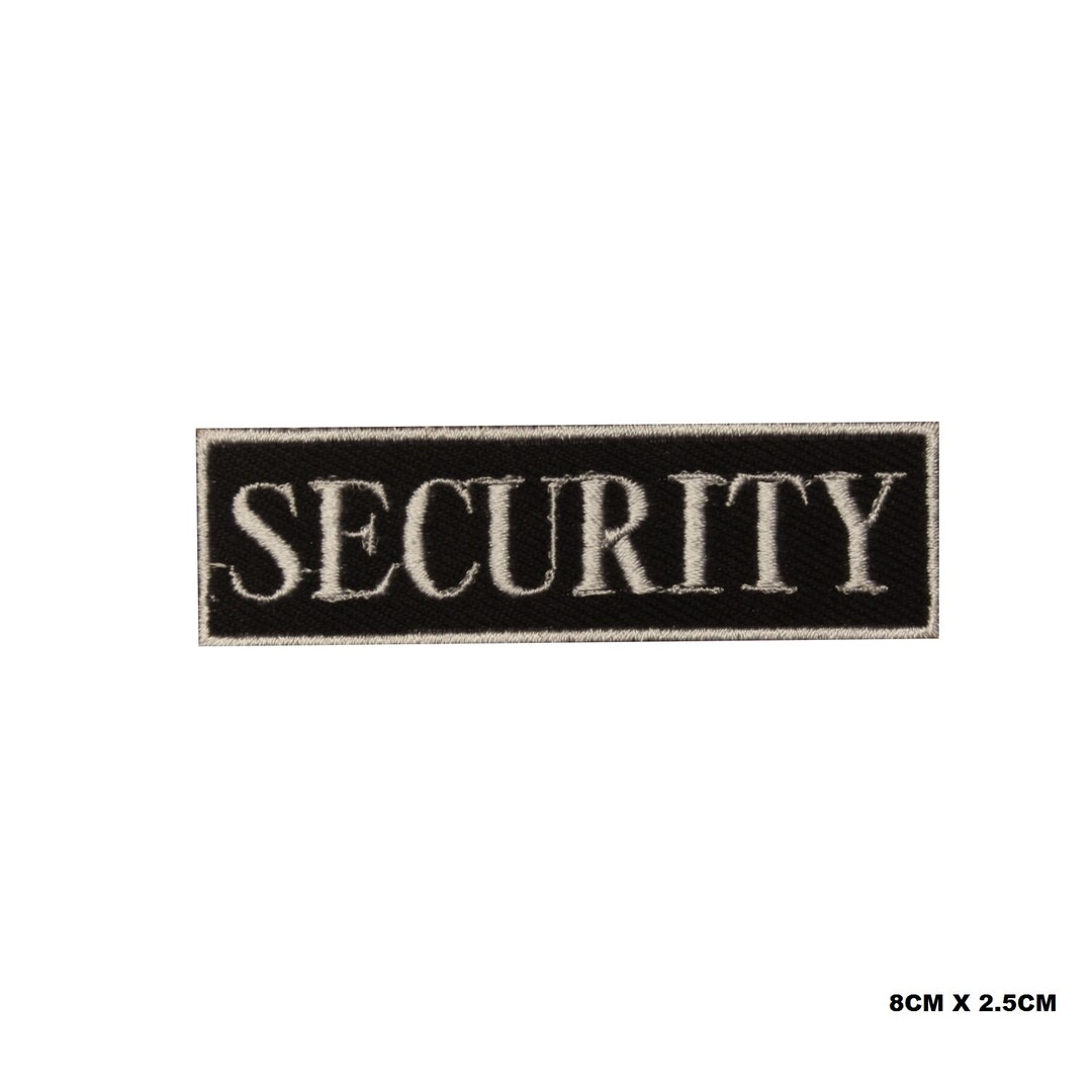SECURITY Letters Embroidered Iron on Clothing Patch Sew on - Etsy