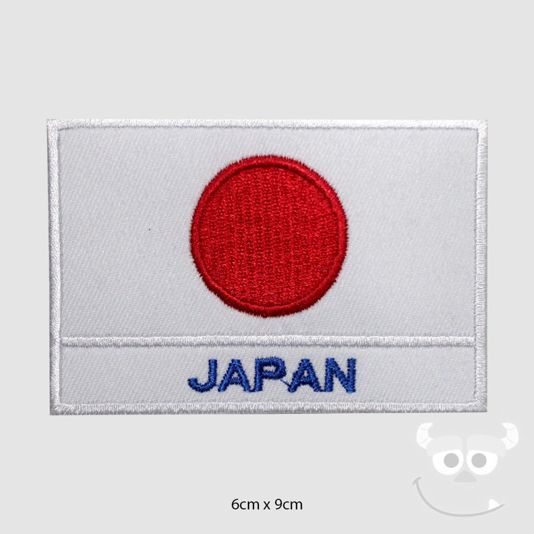 Japan Flag Patch Embroidered Patch Iron-on Patch Sew on Patch for Clothes With Name - Etsy